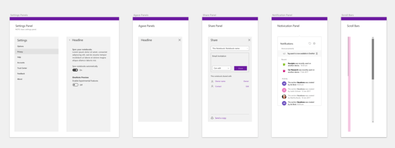 Microsoft OneNote Design System Toolkit « Ashlee Hunter || Designer